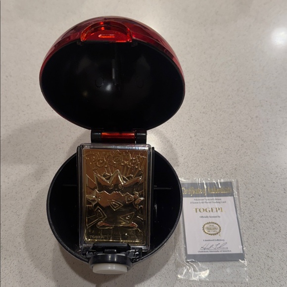 Pokemon | Other | Togepi Pokemon Limited Edition 23k Gold Plated ...